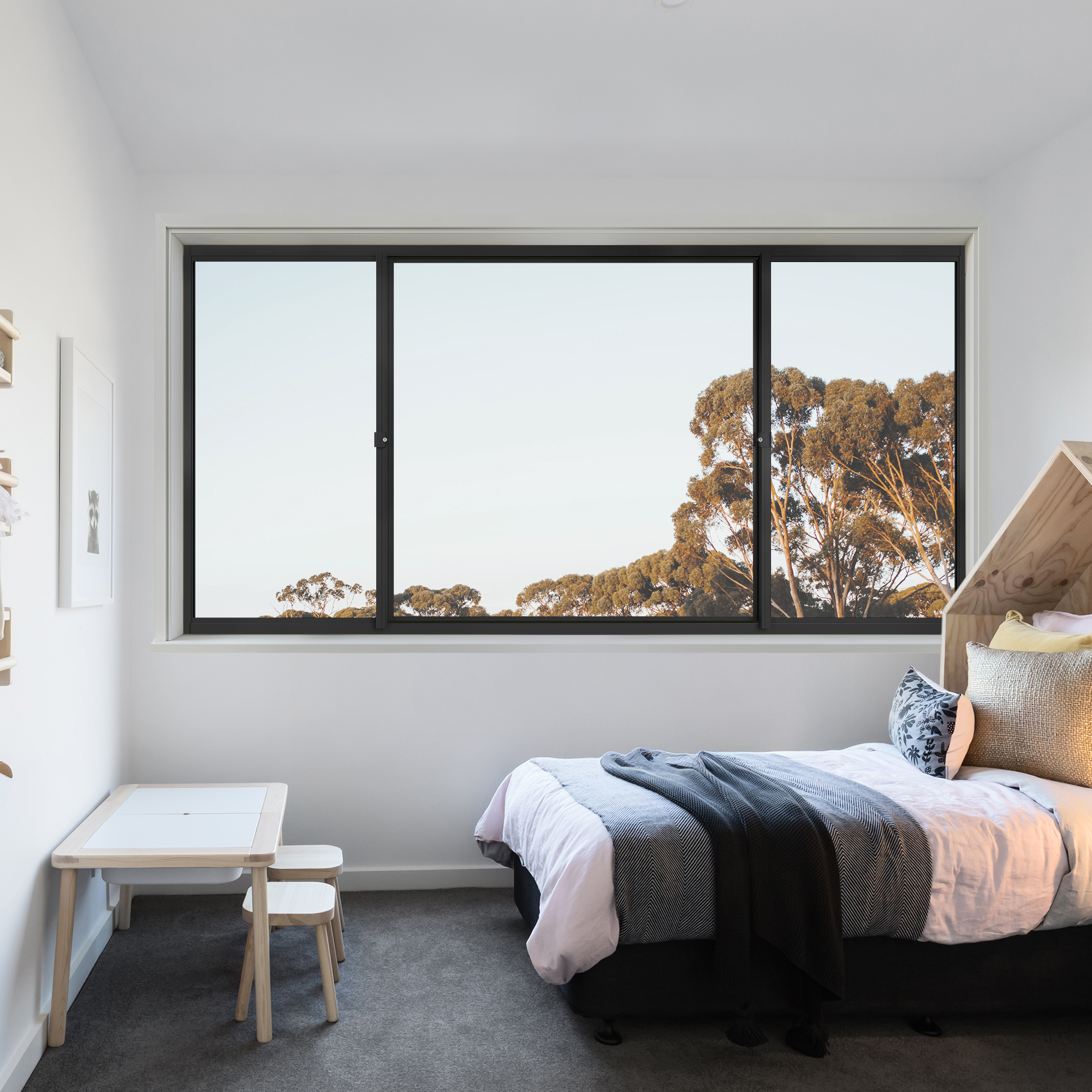 Stegbar - Sliding Window 3.0 - 600 x 2410 - Black Low Mar Matt - Stegbar